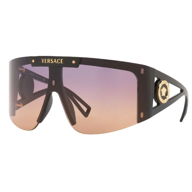 Versace Medusa Icon Shield 4393 GB11W - Oculos de Sol com 2 Lentes ...
